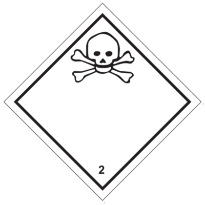 DG LABEL : CLASS 2.3 (10 PCS.) – DG-Packaging