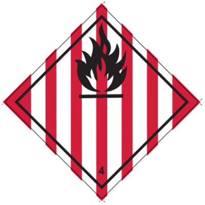 DG LABEL : CLASS 4.1 (10 PCS.) – DG-Packaging