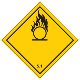 DG LABEL : CLASS 5.1 (10 PCS.) – DG-Packaging