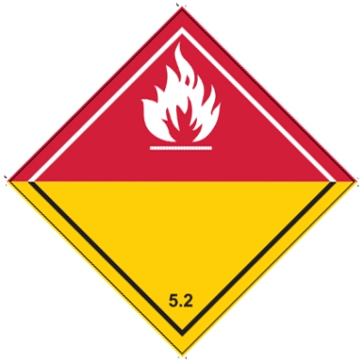 DG LABEL : CLASS 5.2 (10 PCS.) – DG-Packaging