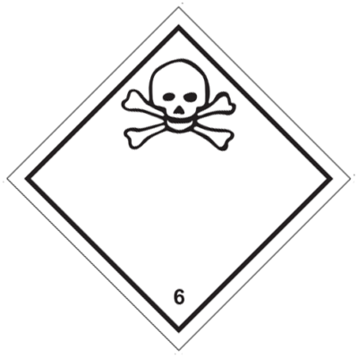 DG LABEL : CLASS 6.1 (10 PCS.) – DG-Packaging