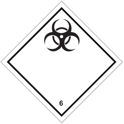 DG LABEL : CLASS 6.2 (10 PCS.) – DG-Packaging